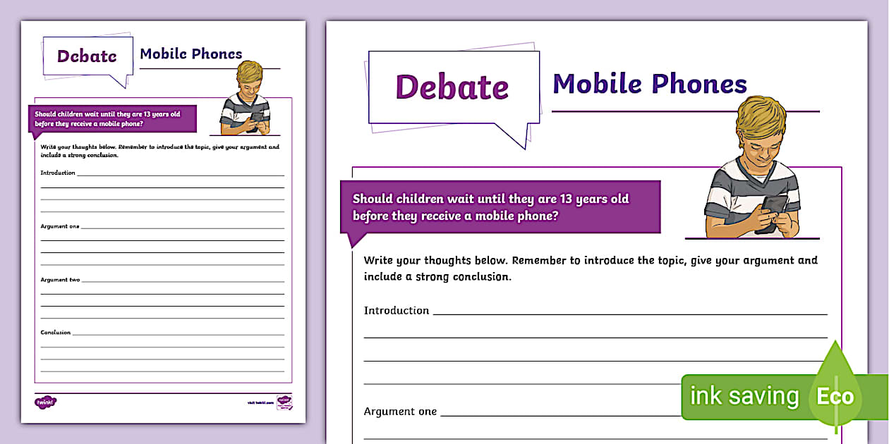 When Should Children Get a Mobile Phone? Debate Writing