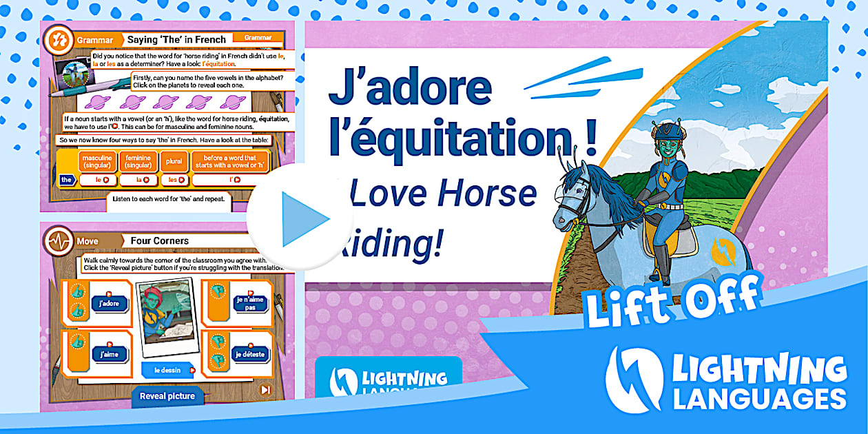 👉 Lightning Languages | French | Lift Off Hobbies PowerPoint 3