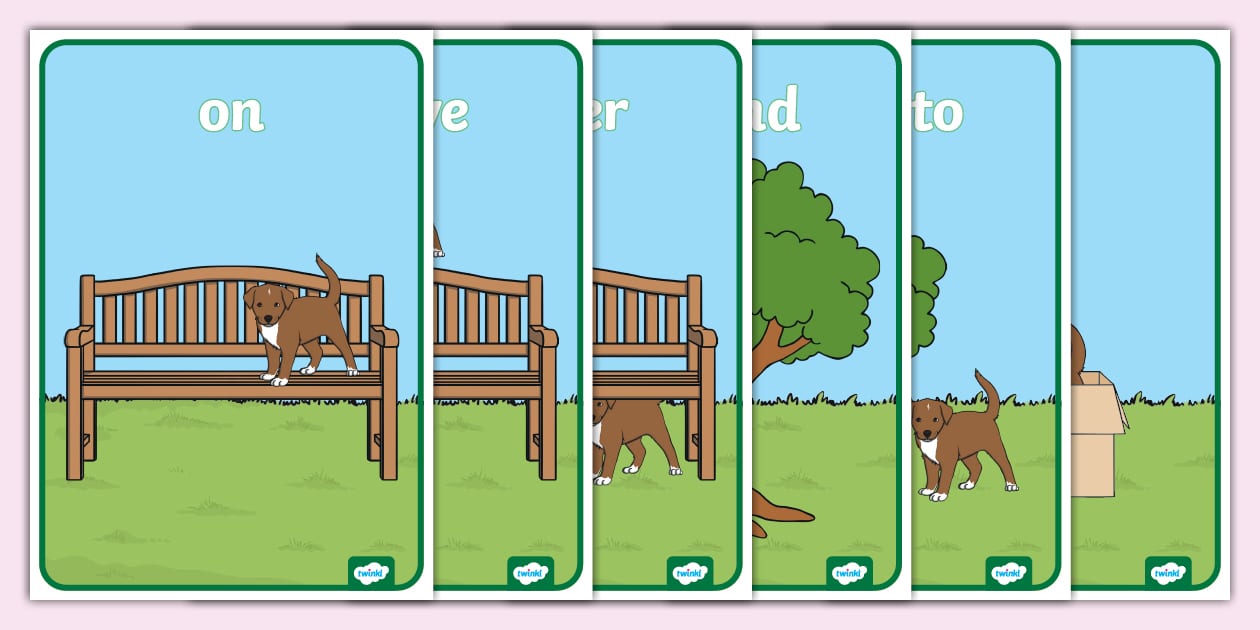 Where is Spot? Preposition Posters (teacher made) - Twinkl