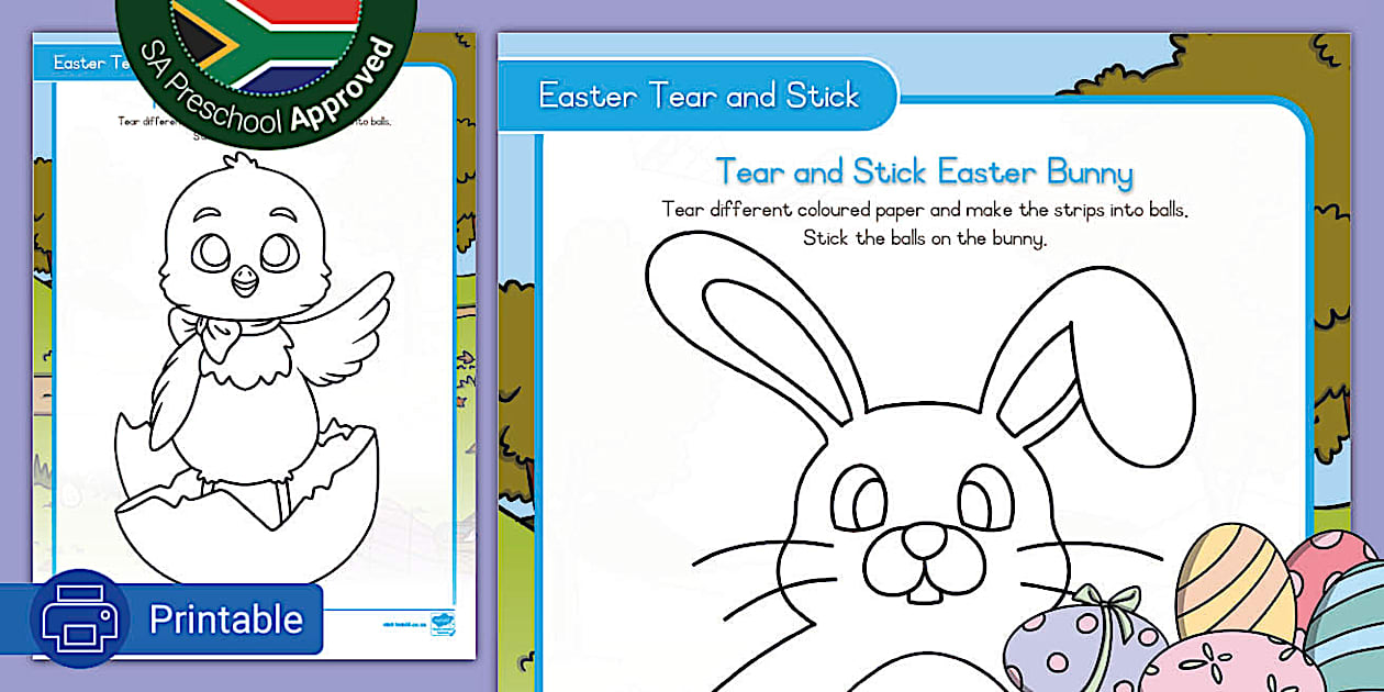 Easter Tear and Stick (teacher made) - Twinkl