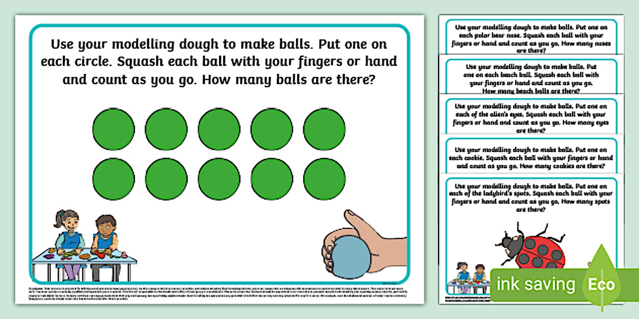Counting Squash Modelling Dough Mats - Twinkl