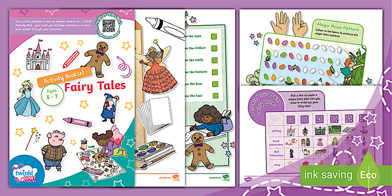 Fairy Tales Activity Booklet (Ages 5 - 7) - Twinkl