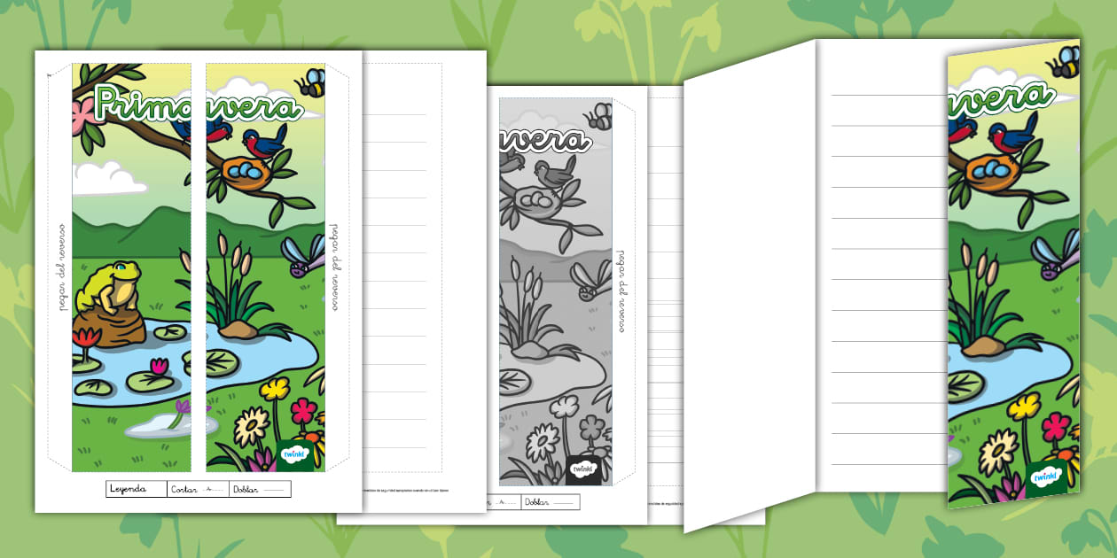 Foldable de escritura: Primavera (l'enseignant a fait)