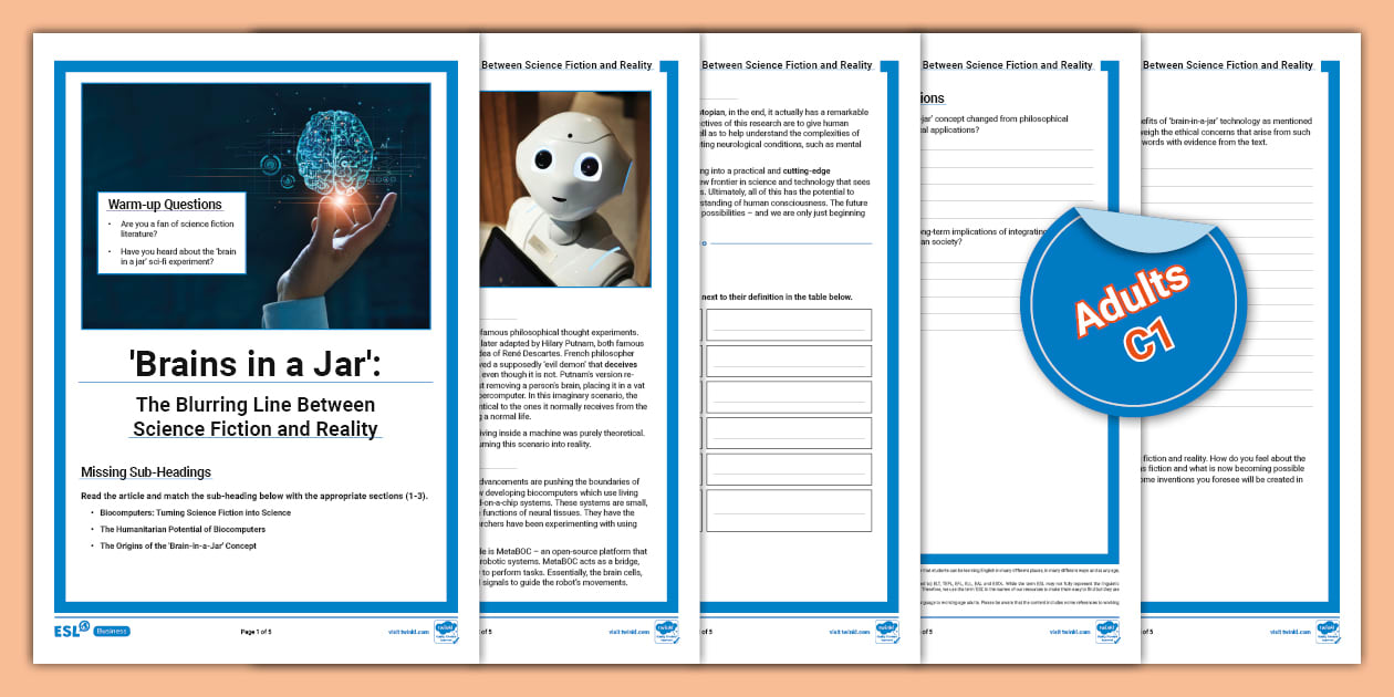 ESL 'Brains-in-a-Jar': The Blurring Line Between Science Fiction and Reality