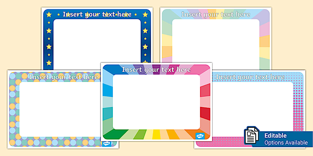 Editable Class Photo Frames (teacher made) - Twinkl