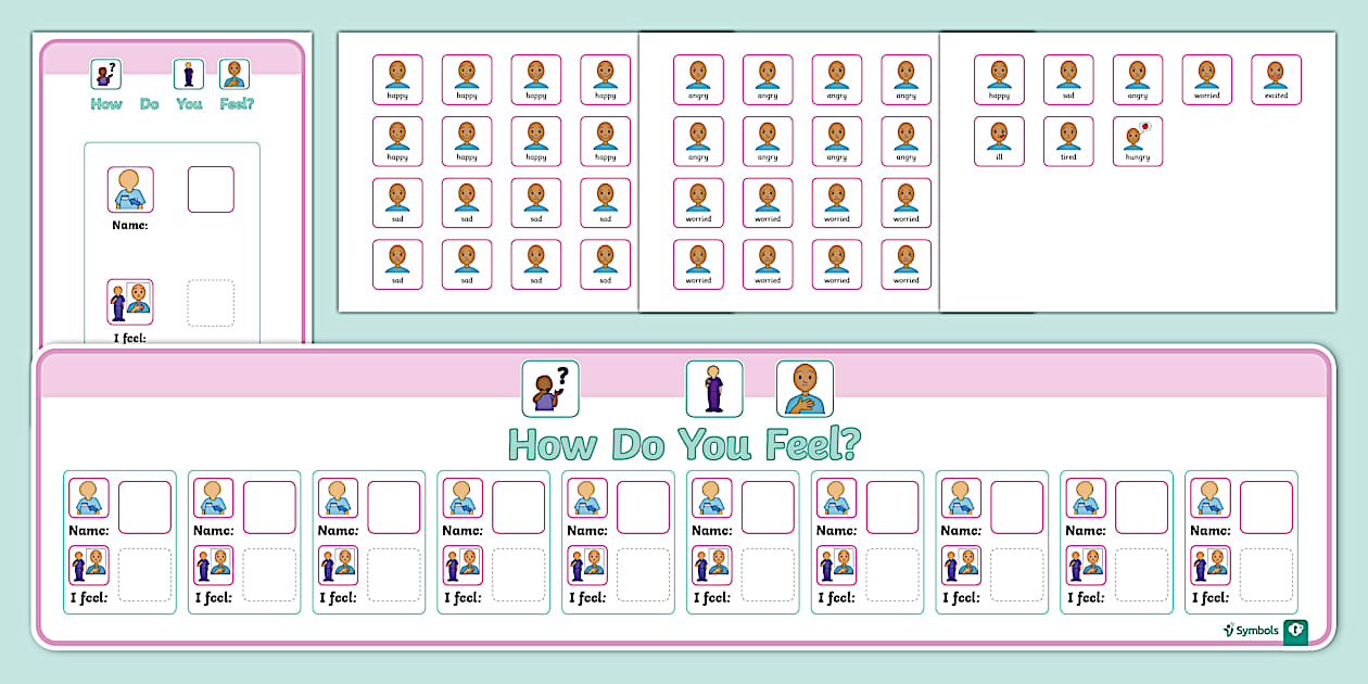 Twinkl Symbols: EYFS How Do You Feel Today? (teacher made)