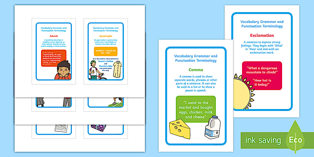 Editable Year 2 Vocabulary, Grammar and Punctuation Terminology IKEA