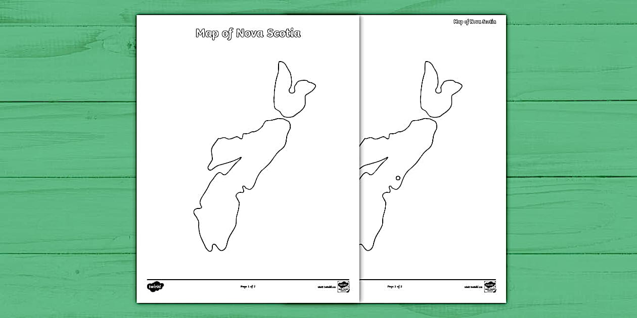Map of Nova Scotia & Canadian Provincial Maps - Twinkl