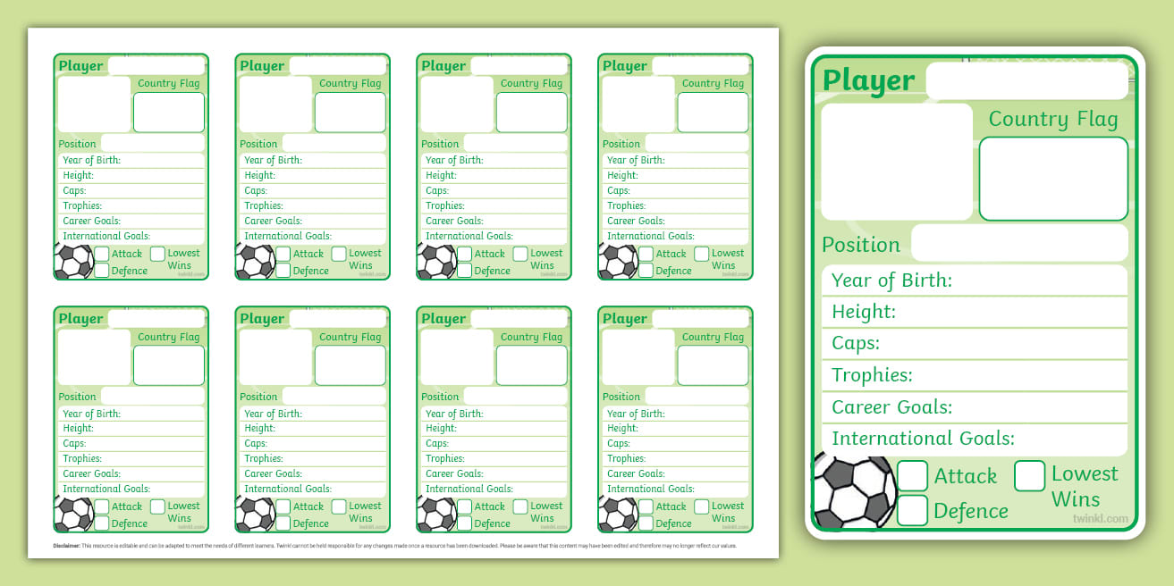 Football Trump Cards - Card Game - Top Trumps Football Game