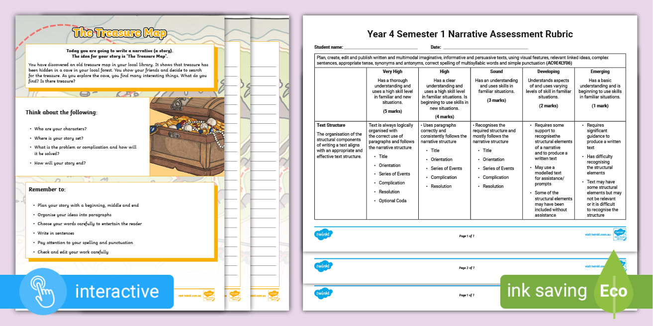 Year 4 Semester 1 Writing Assessment