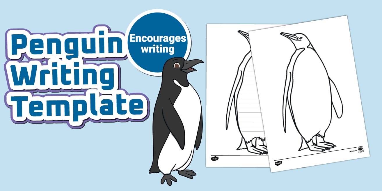 Penguin Writing Template