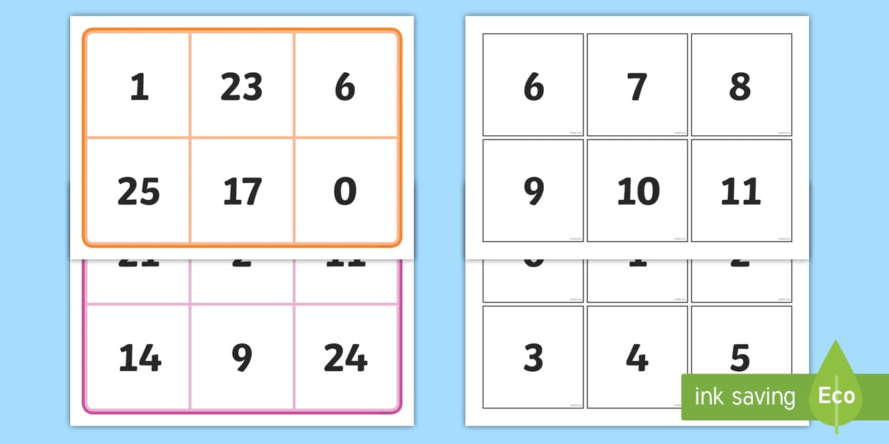 Maths Bingo | Number Recognition Activity for Children