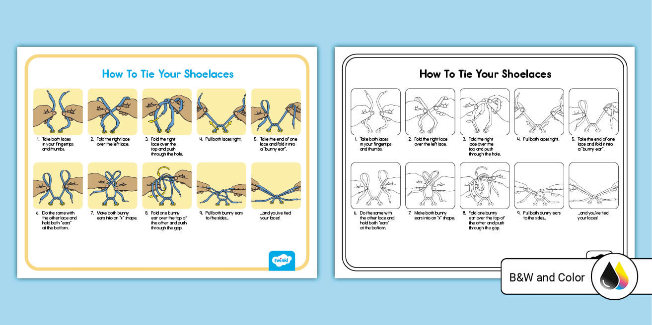 How To Tie Your Shoelaces Poster