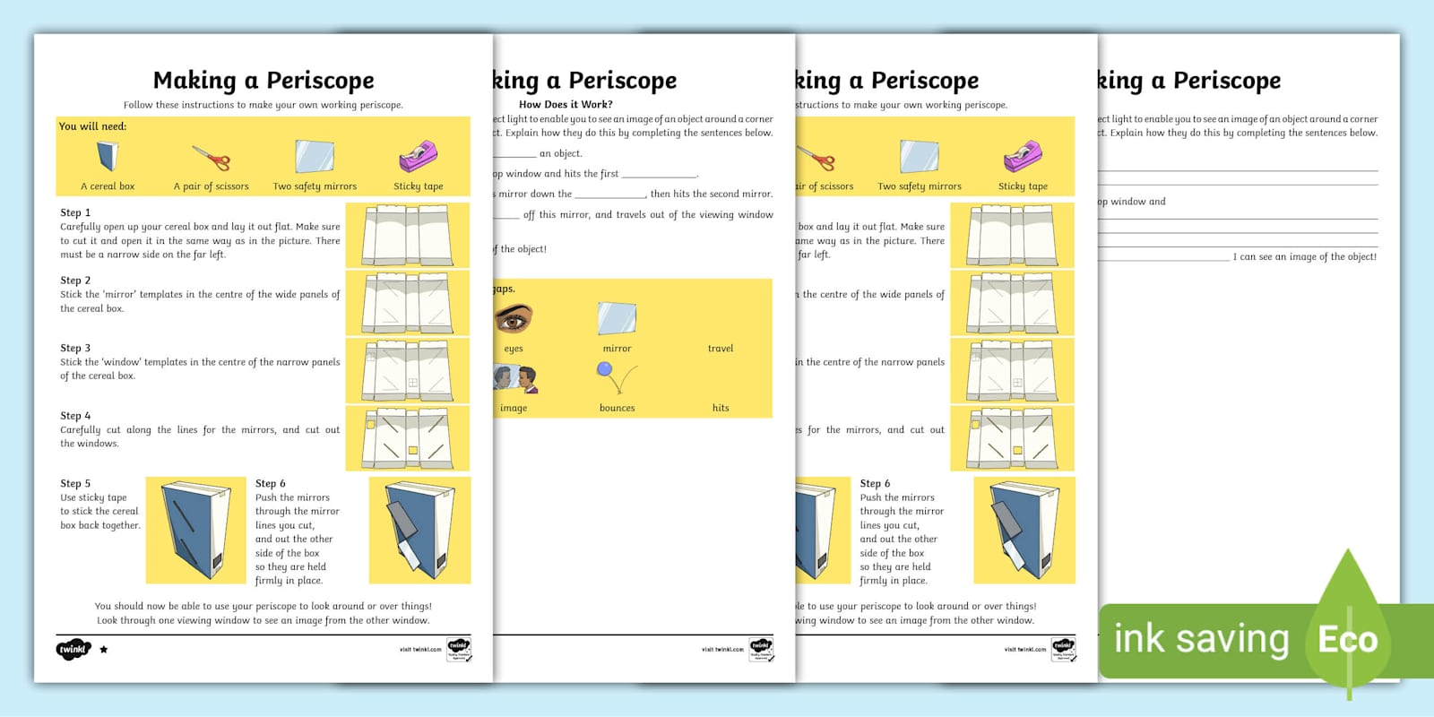 Making a Periscope Activity