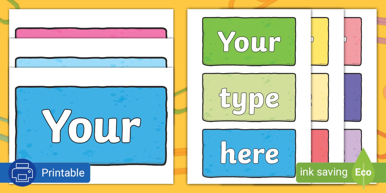 Build Your Own Word Wall - Editable Word Wall Cards