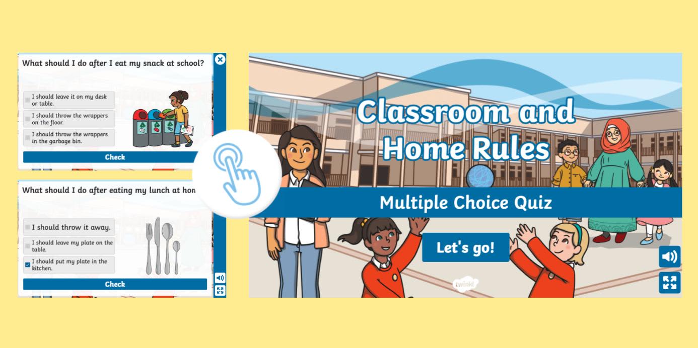 Rules of School and Home Interactive Quiz
