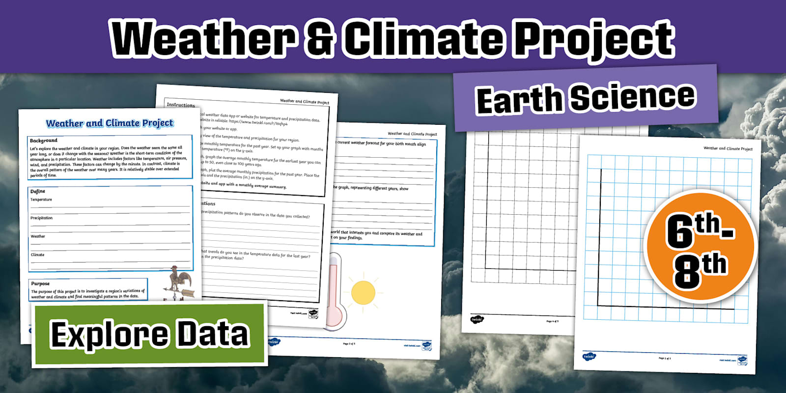 Weather and Climate Science Project for 6th-8th Grade