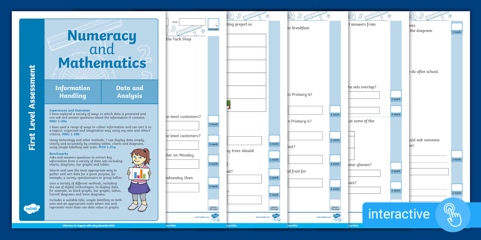 Interactive PDF: First Level Numeracy and Mathematics Assessment - Data and Analysis