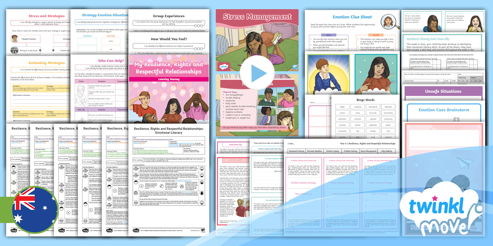 Year 4 Resilience, Rights and Respectful Relationships Unit Pack