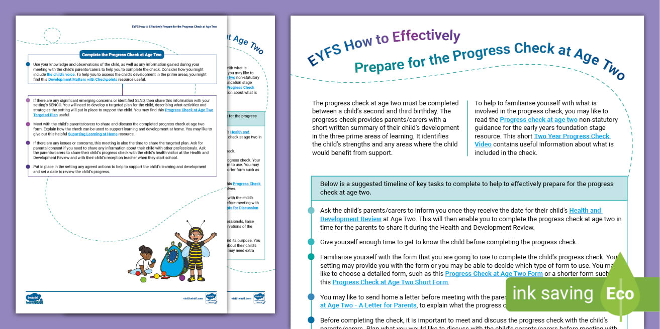 EYFS How to Effectively Prepare for the Progress Check at Age Two