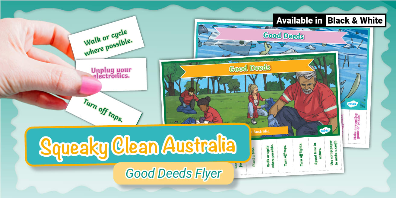 Squeaky Clean Australia Good Deeds Flyers