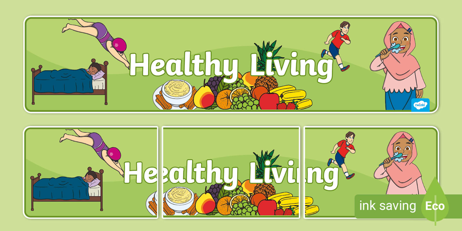 Healthy Living Display Banner