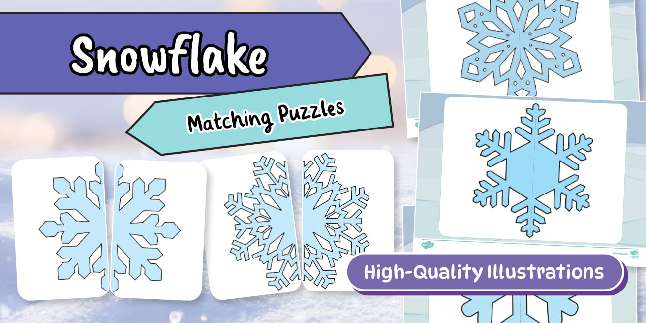 Snowflake Matching Puzzles