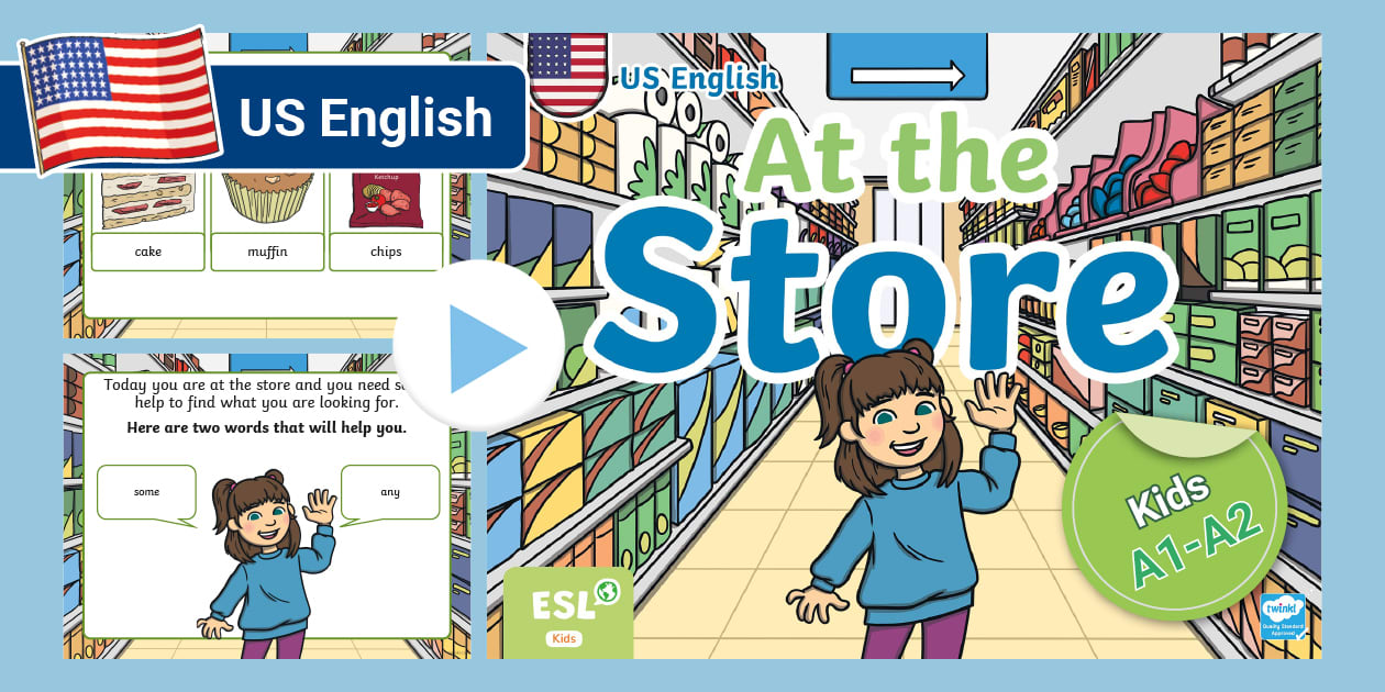 ESL 'Some' or 'Any' (US-English) [Kids, A1-A2] on Twinkl