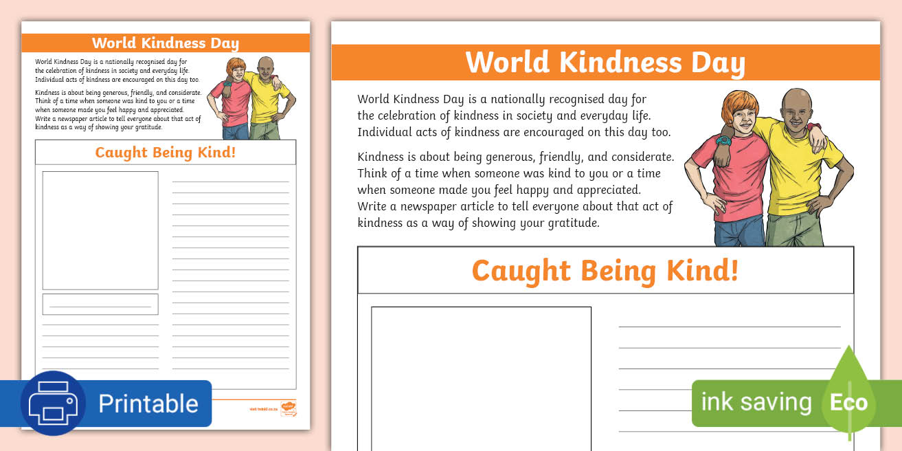 World Kindness Day Writing Resource