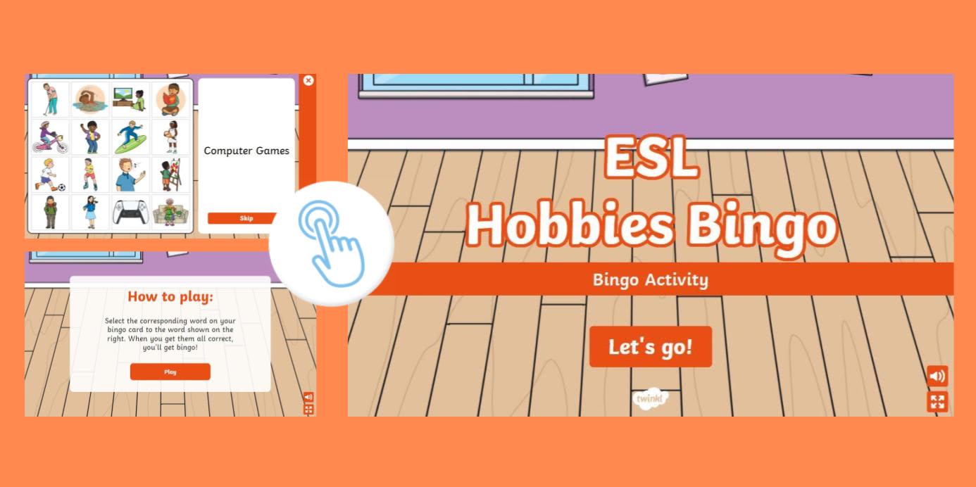 ESL Hobbies Bingo