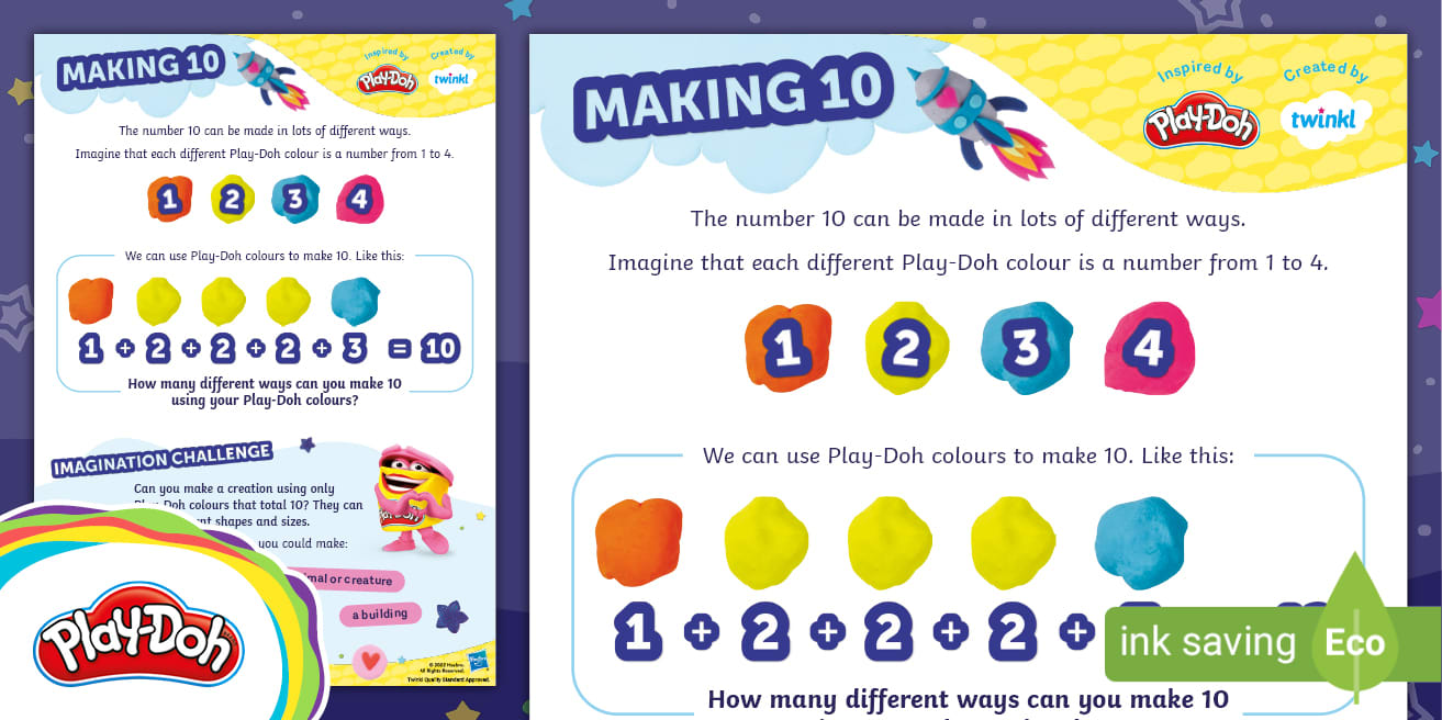 Play-Doh: Create 10 with Modelling Dough| Twinkl Partnerships
