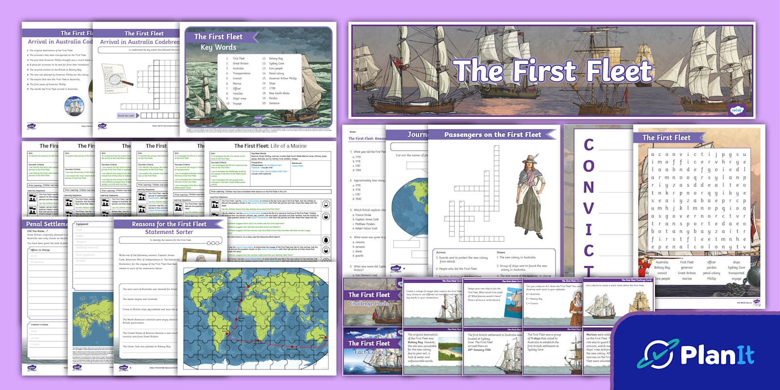 Year 4 HASS History The First Fleet Unit Pack