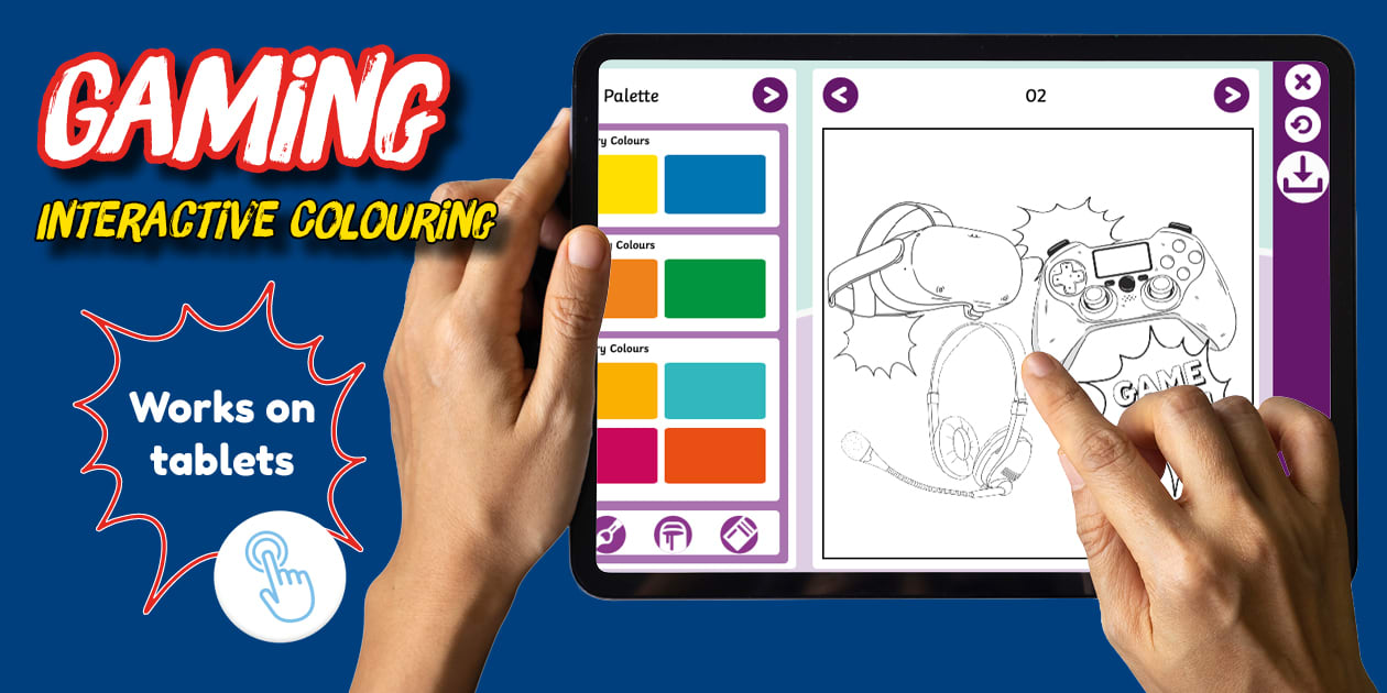 Gaming Interactive Colouring