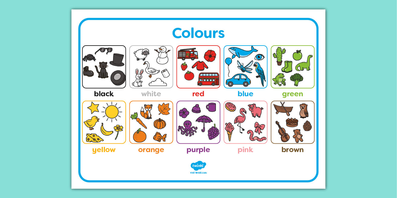 Colours Word Mat