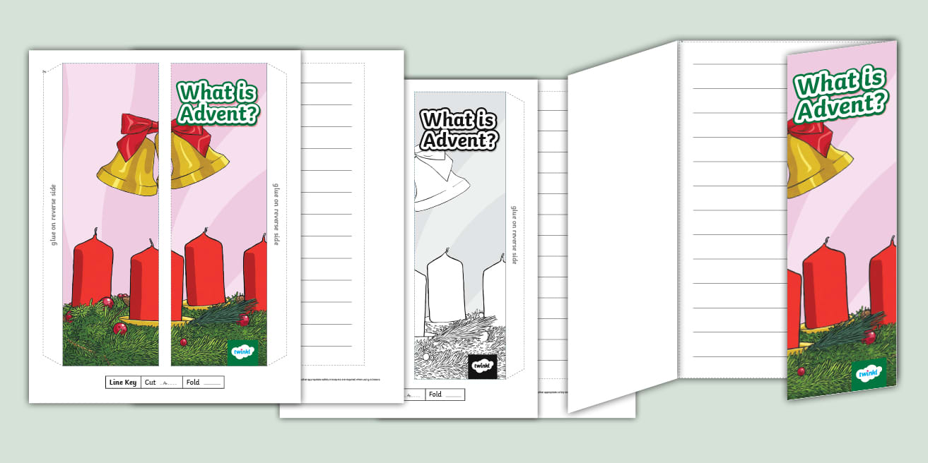 What is Advent? Folding Writing Template