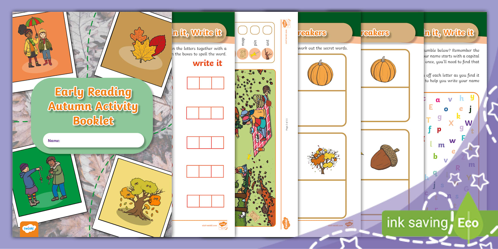 Early Reading: Autumn Activity Booklet