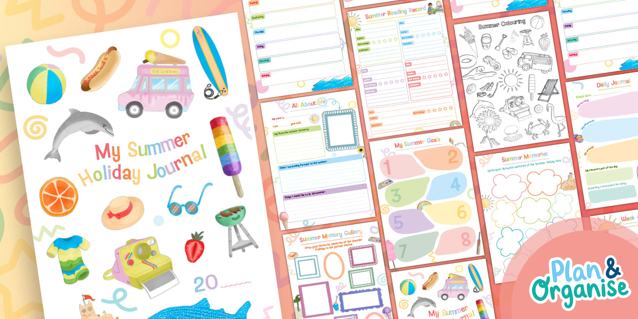 Summer Holiday Journal For Kids