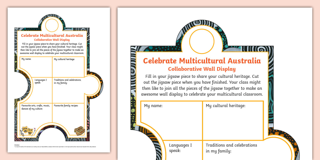 Celebrate Multicultural Australia Collaborative Wall Display