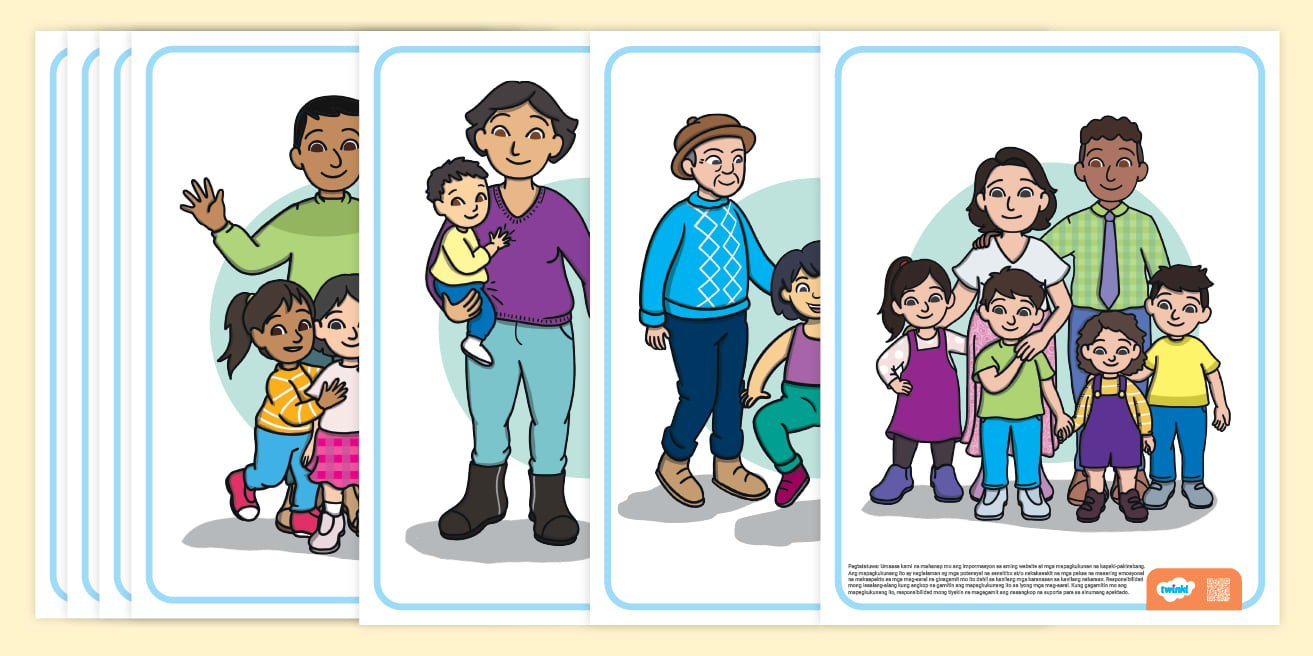 Larawan ng Iba’t Ibang Uri ng Pamilya | Twinkl Philippines