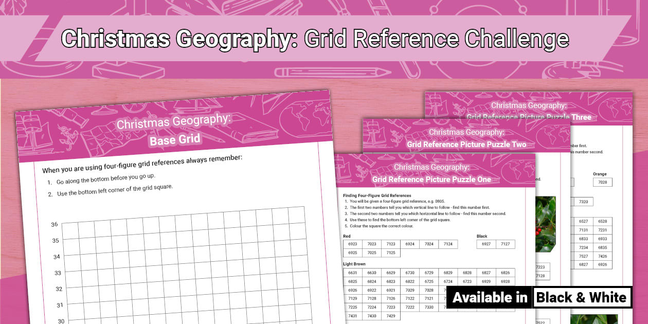 Christmas Geography: Grid Reference Challenge