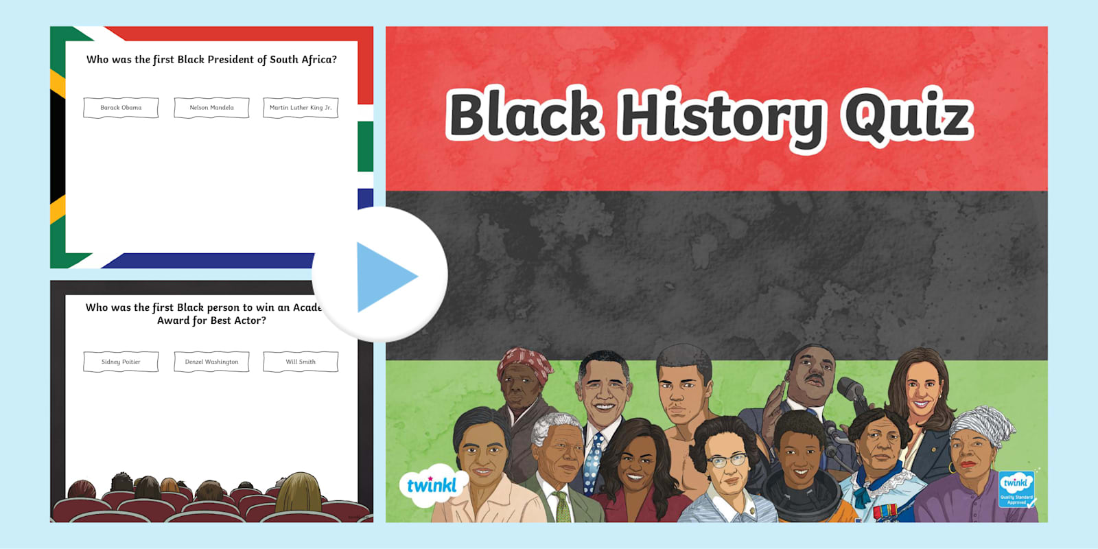 Black History Month Quiz - PowerPoint Activity - Twinkl