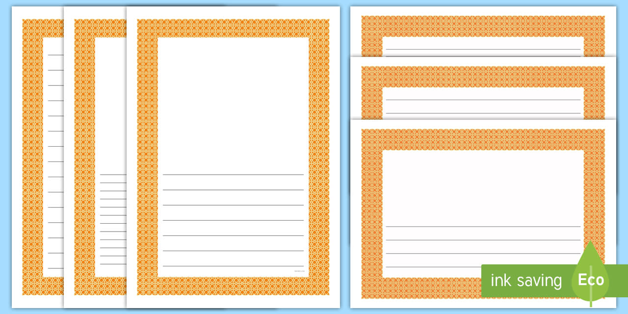 Middle East Pattern Page Border Pack
