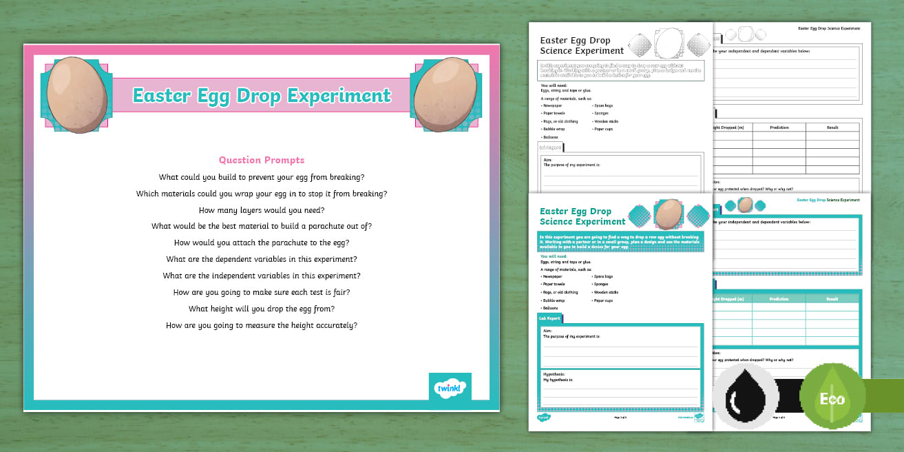 Easter Egg Drop Science Experiment