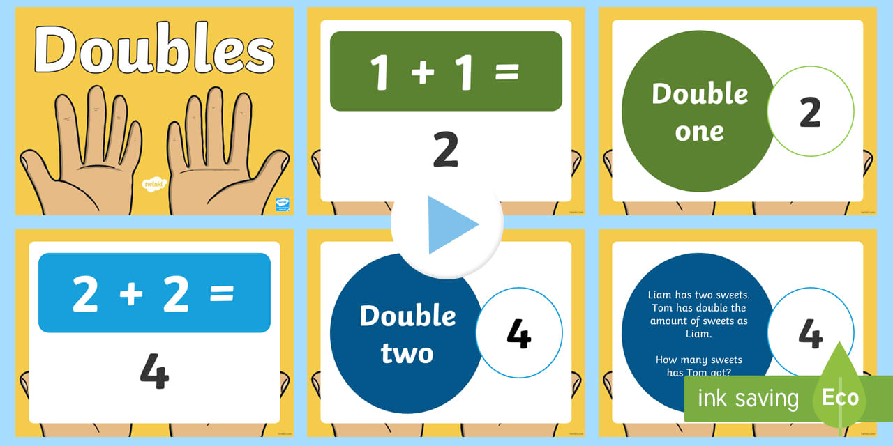 Doubles Facts Warm-Up And Revision PowerPoint - F-2 - Maths