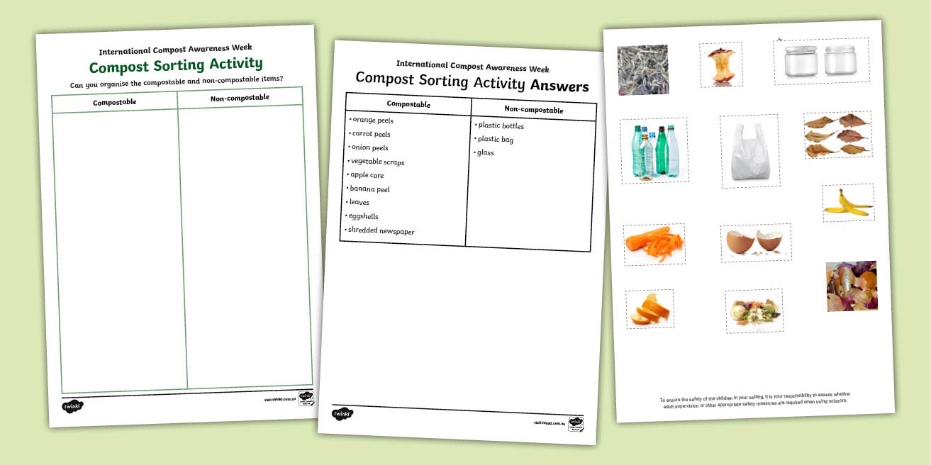 International Compost Awareness Week Sorting Activity