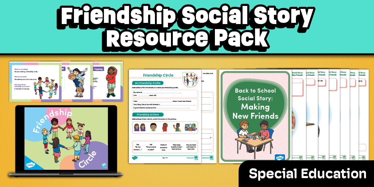 Friendship Social Story Resource Pack for Special Education | Social ...