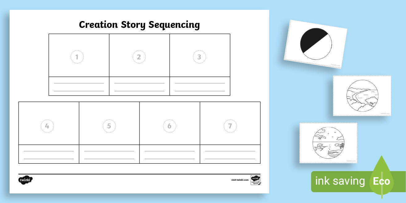 Creation Activity Worksheet | Story Sequencing | Twinkl