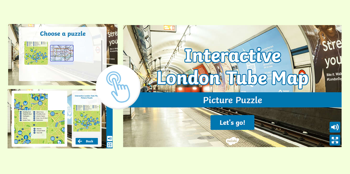 Interactive London Tube Map Picture Puzzle