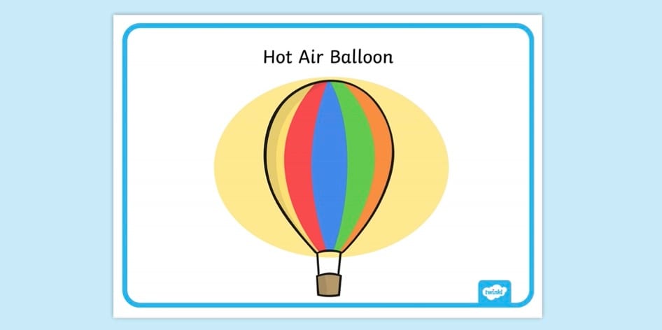 Fun Hot Air Balloon Poster | Twinkl Display Resources