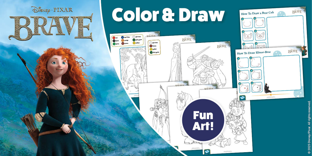 Brave: Coloring & Drawing Activity Pack